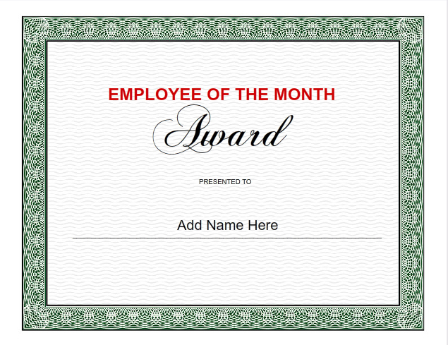 Employee Certificates Use IClicknPrint Certificate Templates